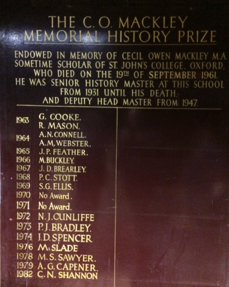Heath Old Boys Association Heath History: Honours Boards