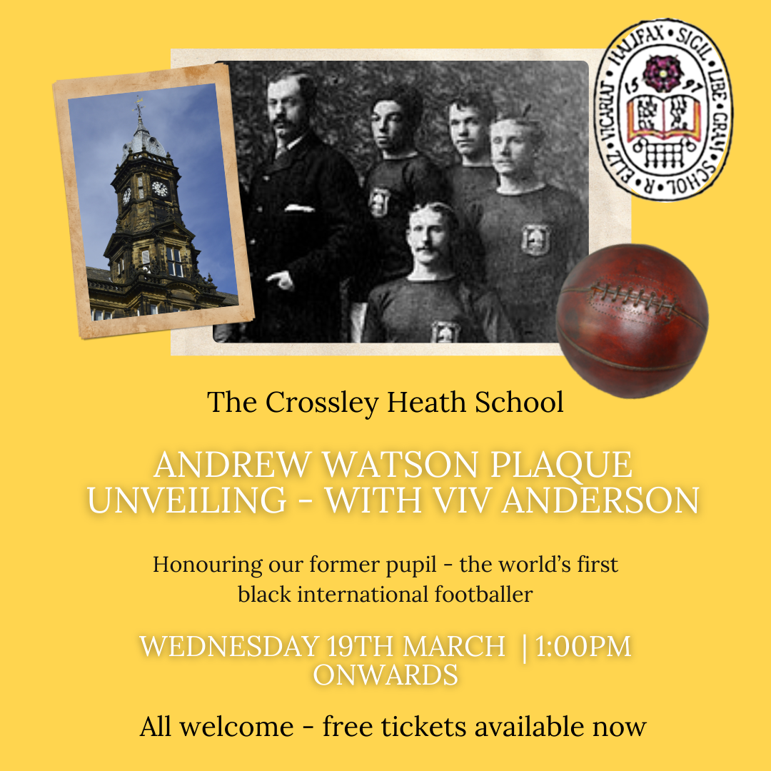 Heath Old Boys Association News and events: Andrew Watson Plaque Unveiling