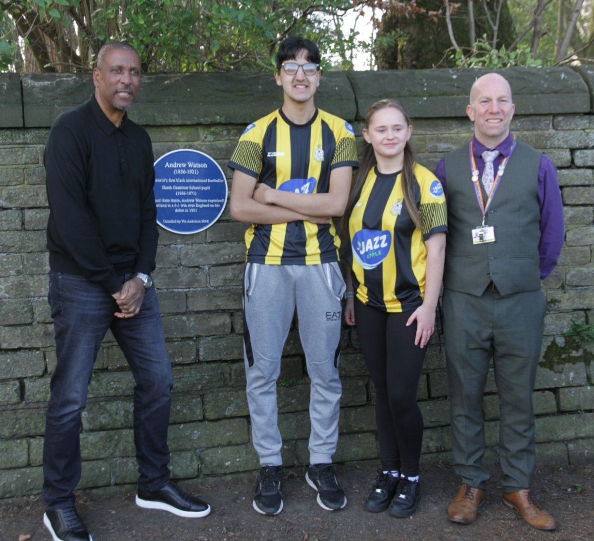 Heath Old Boys Association News and events: Andrew Watson Plaque Unveiling